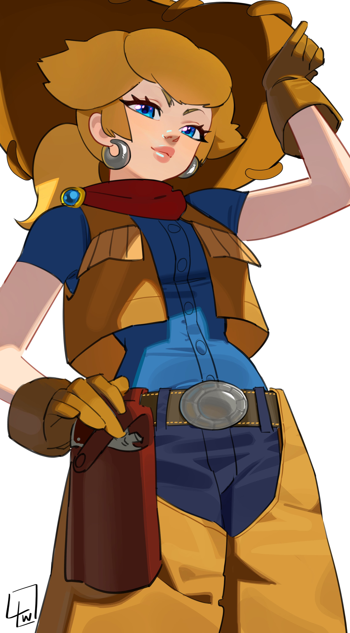 Cowgirl Princess Peach