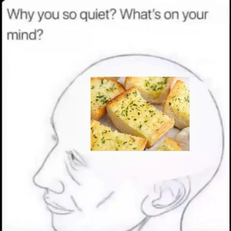 Chat with Garlic bread