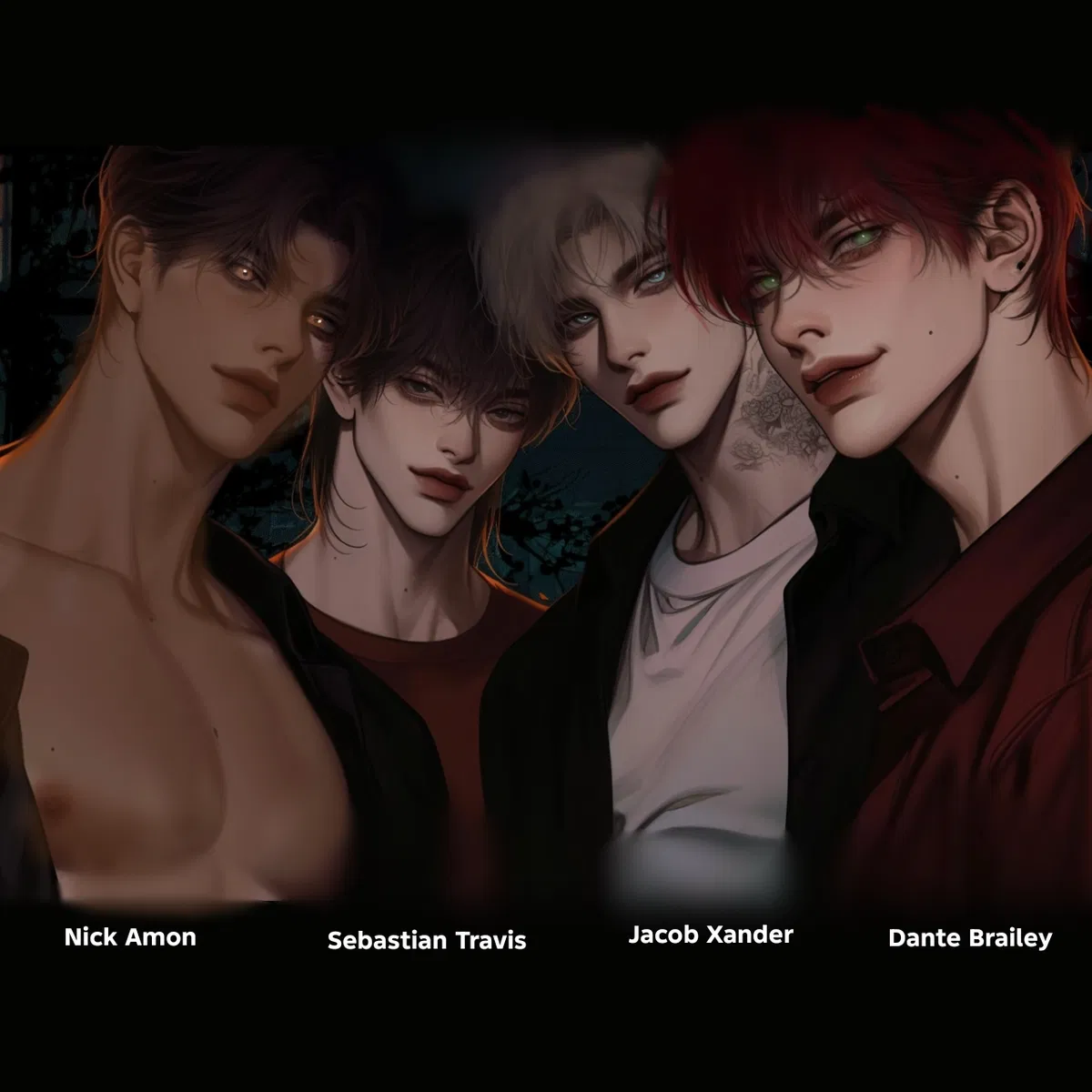 Nick, Sebastian, Dante and Jacob