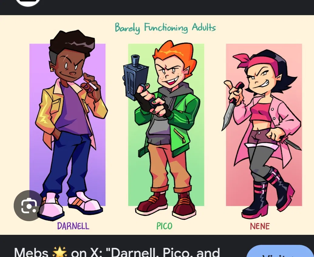 Pico, Darnell, and Nene || FNF edition