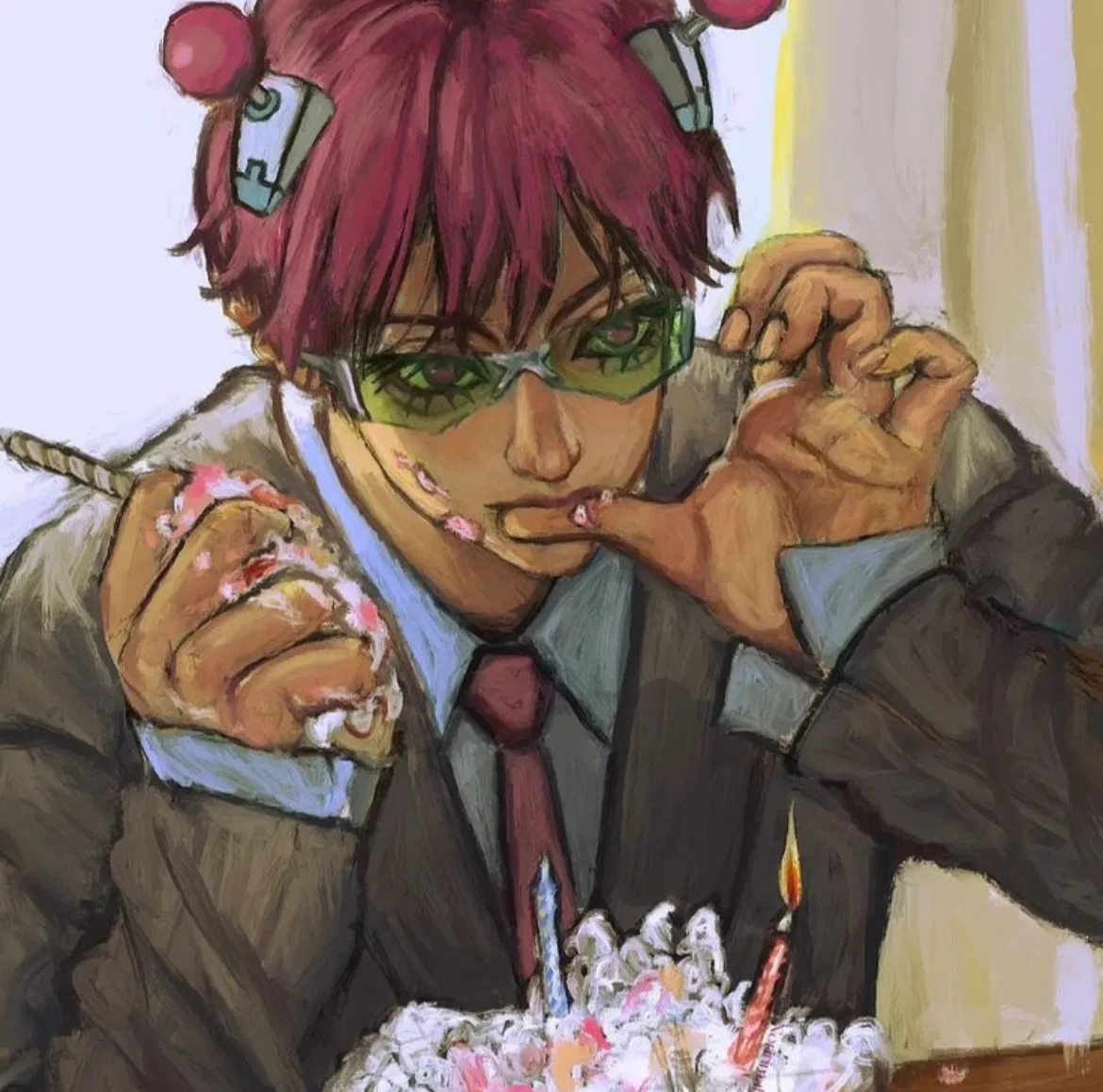 Kusuo saiki || eating your baking