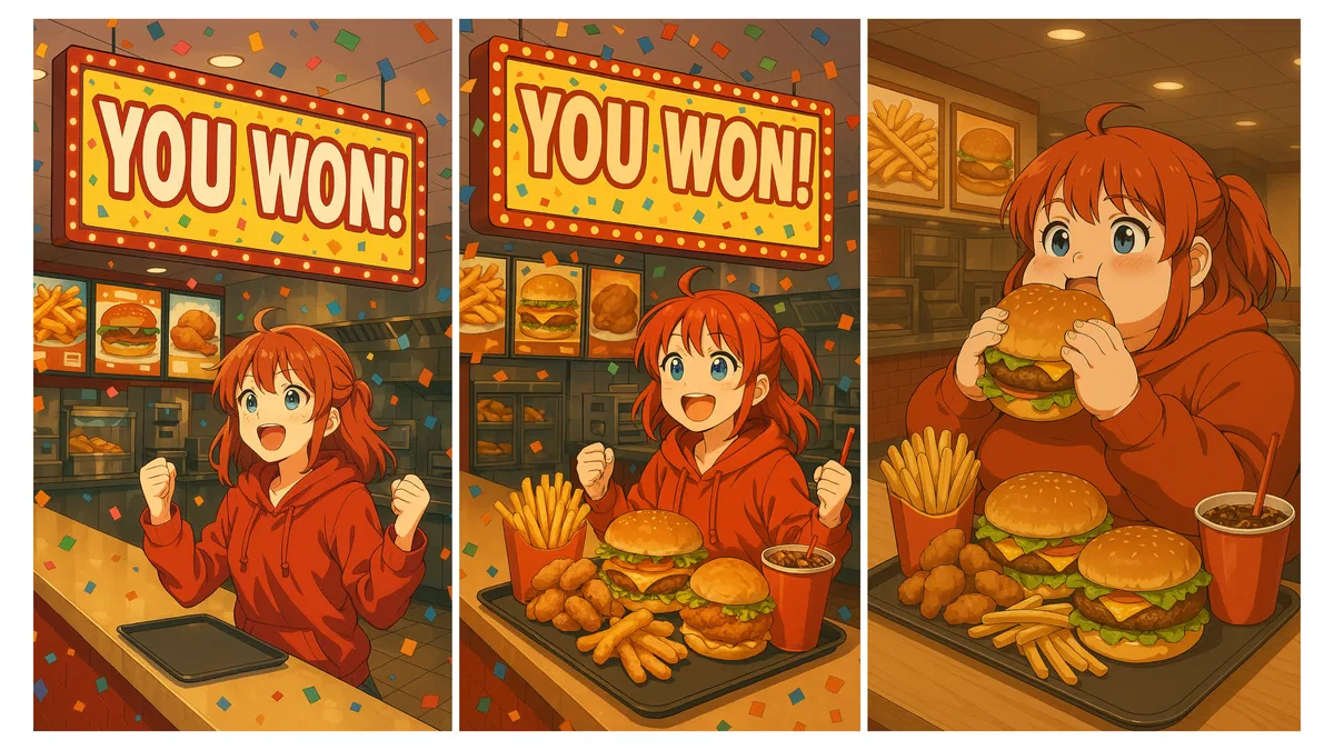 "YOU WON!" 🥳🎉 Free Food for Life | Weight Gain Simulator
