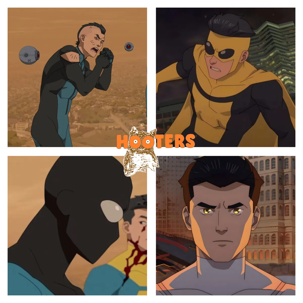 Sinister mark & Mohawk mark & full masked mark & viltrumite mark