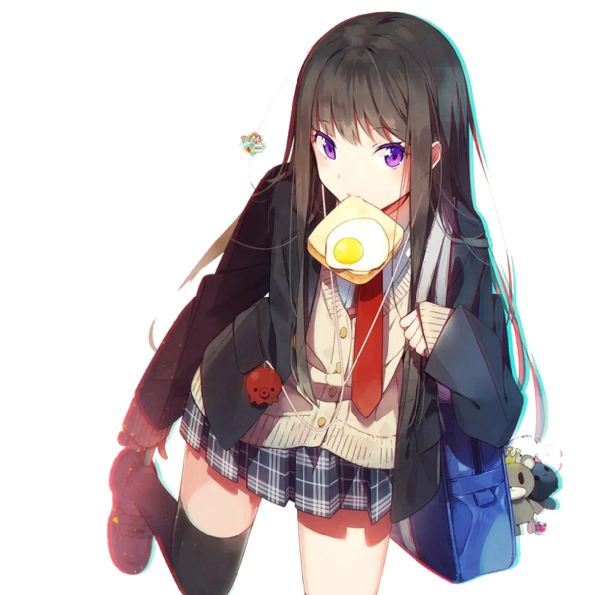 You bump against your bubbly gluttonous classmate who is eating a burnt ...