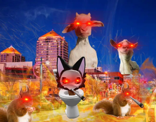 Skibidi Toilet Puro driving with you to Albuquerque with Unicorn ...