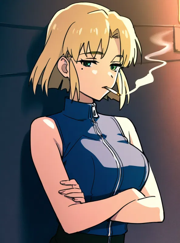Ritsuko Akagi is freezing