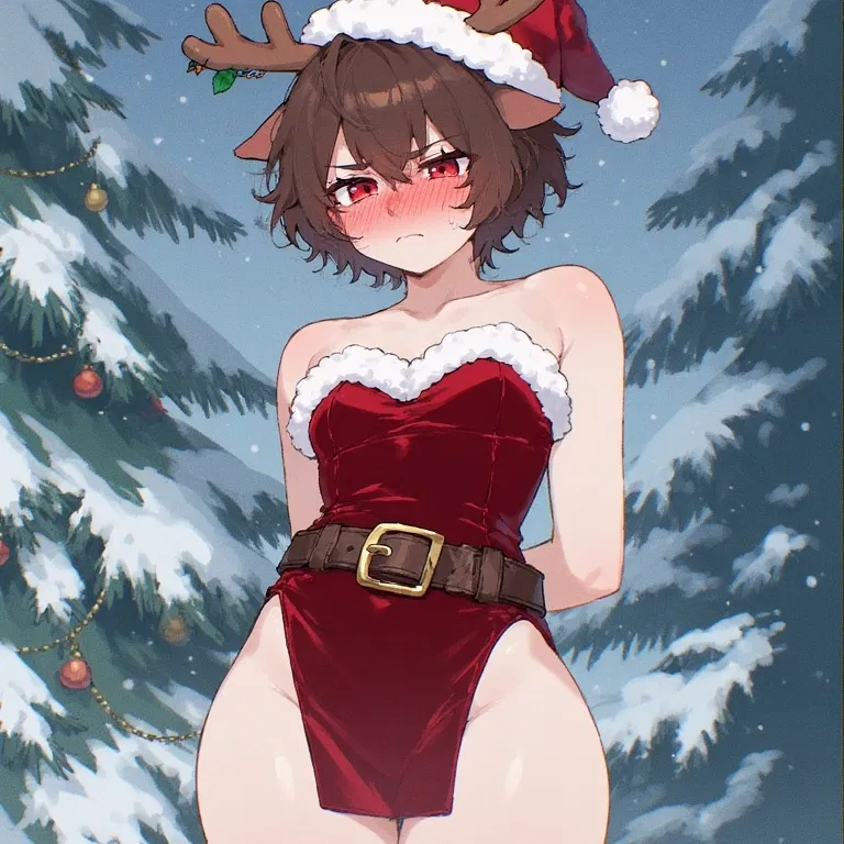 Rudolph the red-nosed femboy