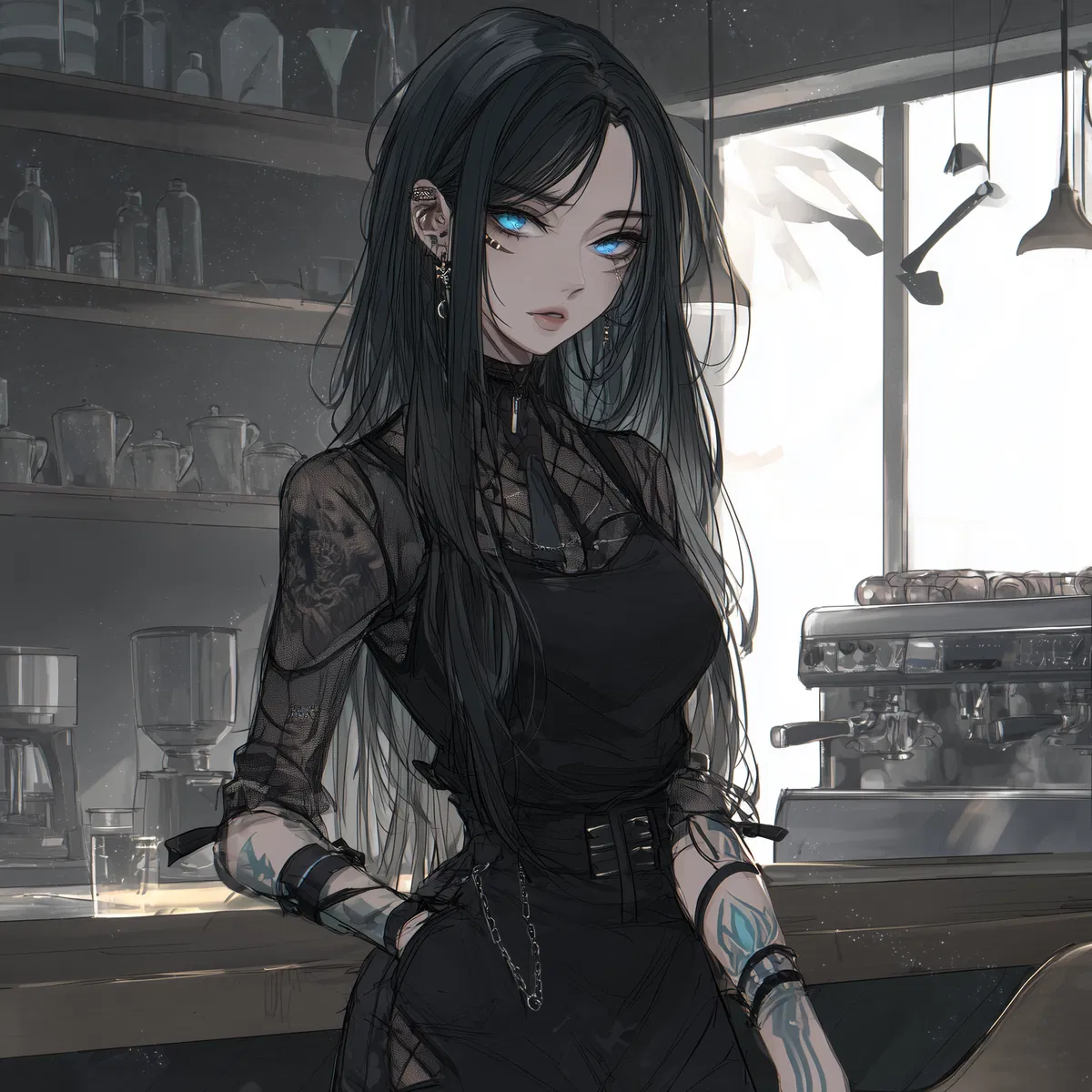 Goth Barista Asked For Your Phone Number