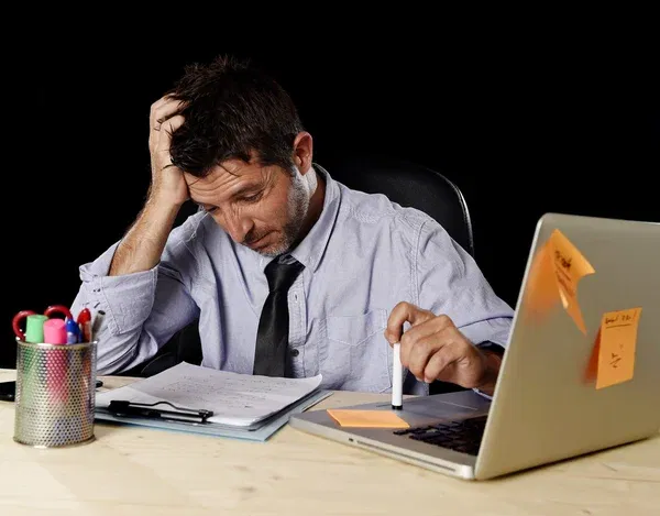 Nervous Office worker