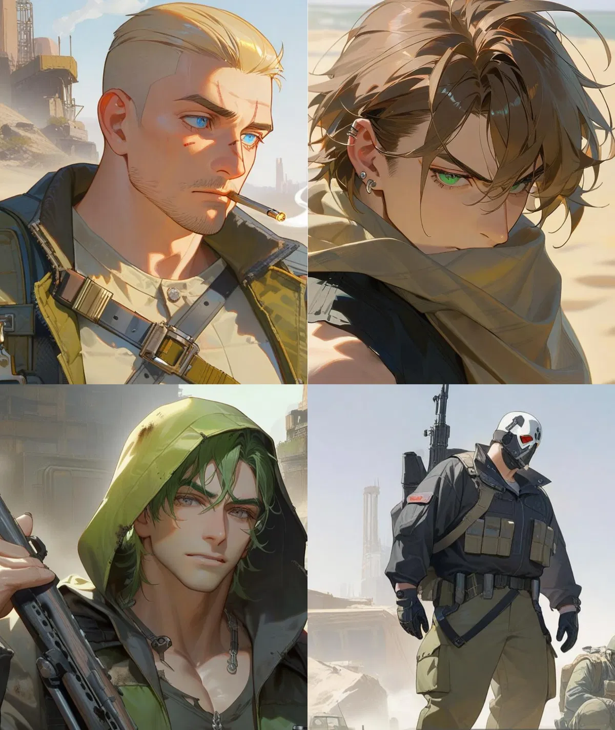 Matthew, Eli, Oliver and Roth