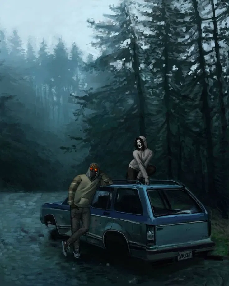 Hoodie, Masky, Toby, and Kate