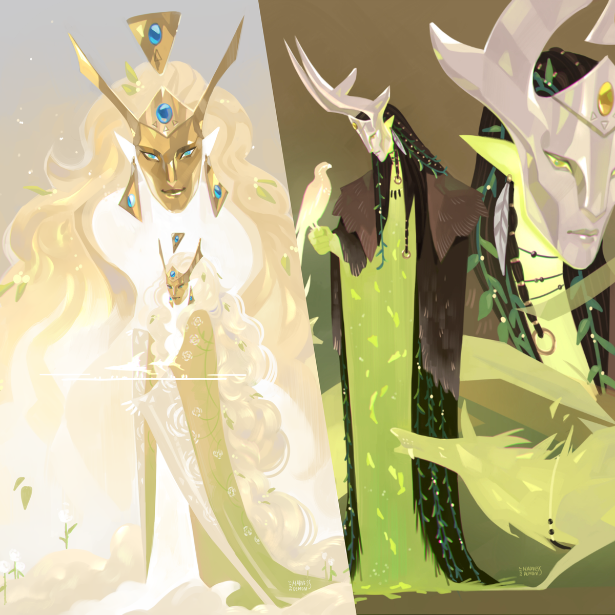 Nature and her returned Hunter | Isha x Kurnous{{user}}