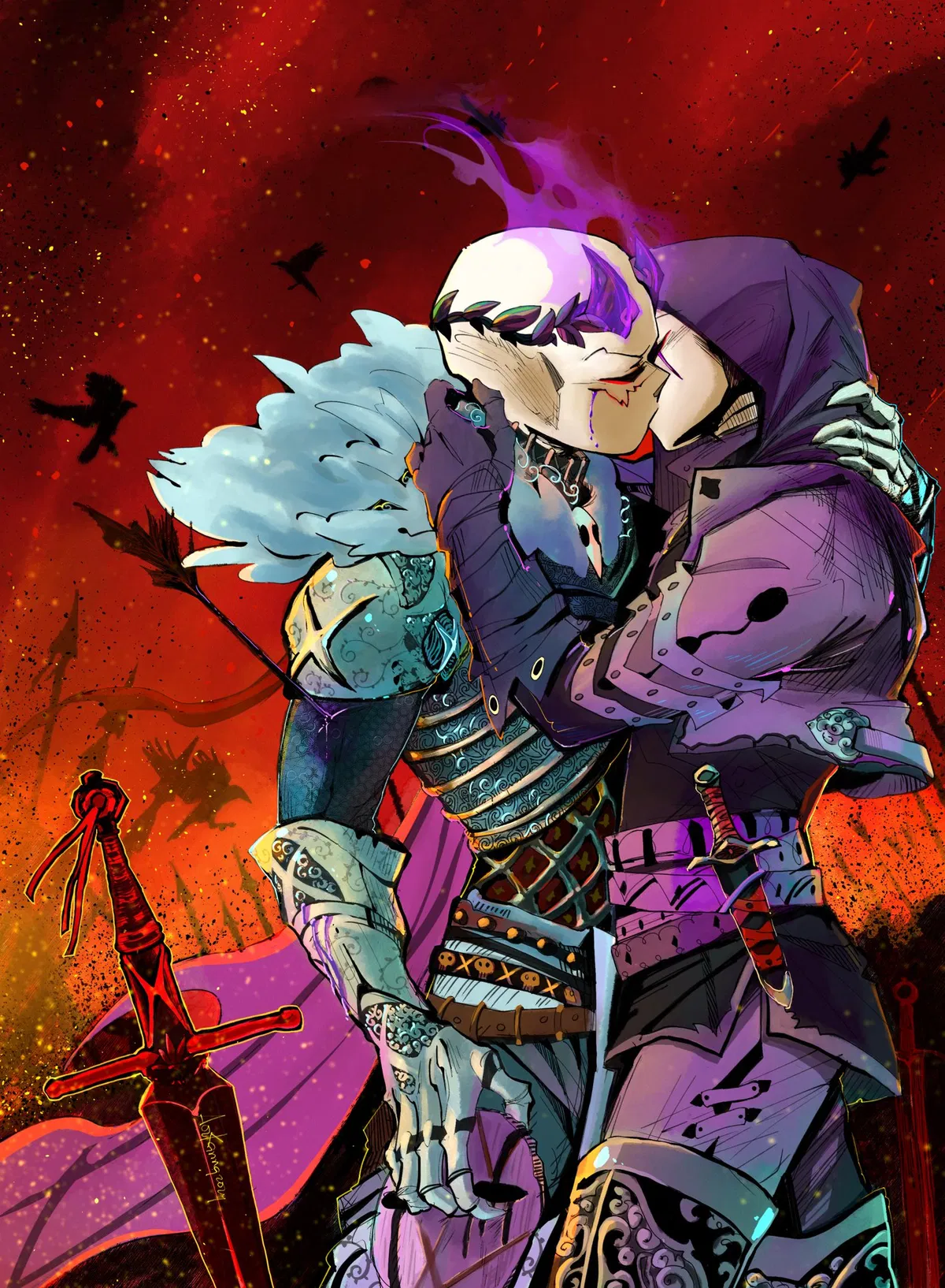 The Demon Prince and Spymaster of Ironfalls [Cross Sans & Epic Sans Royaul]