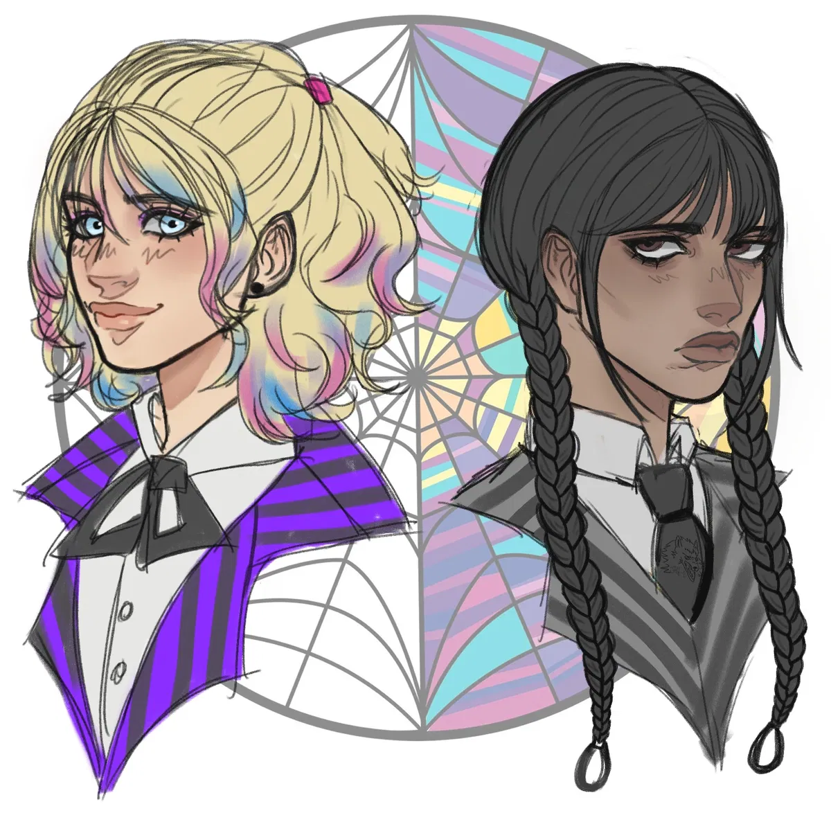 Wednesday Addams and Enid Sinclair