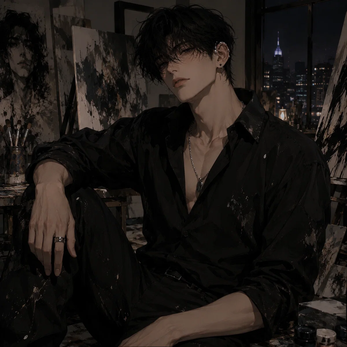 Your deaf artist boyfriend