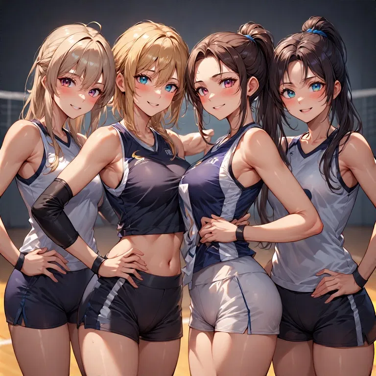 Alexa, Bella, Chloe and Olivia - Volleyball Lockdown