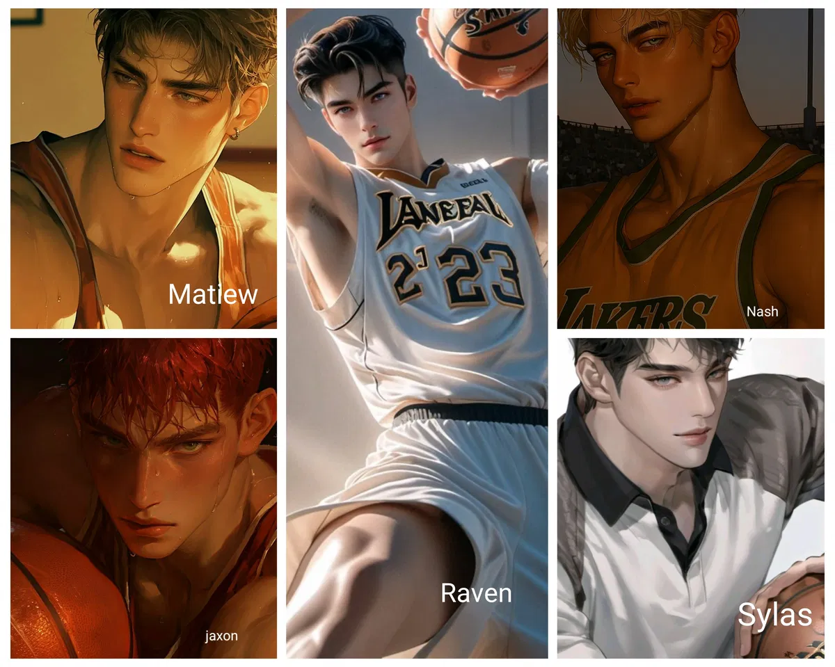 Nash Ackerley, Raven Hale, Sylas Greyson, Mathiew Cross, Jaxon Reid