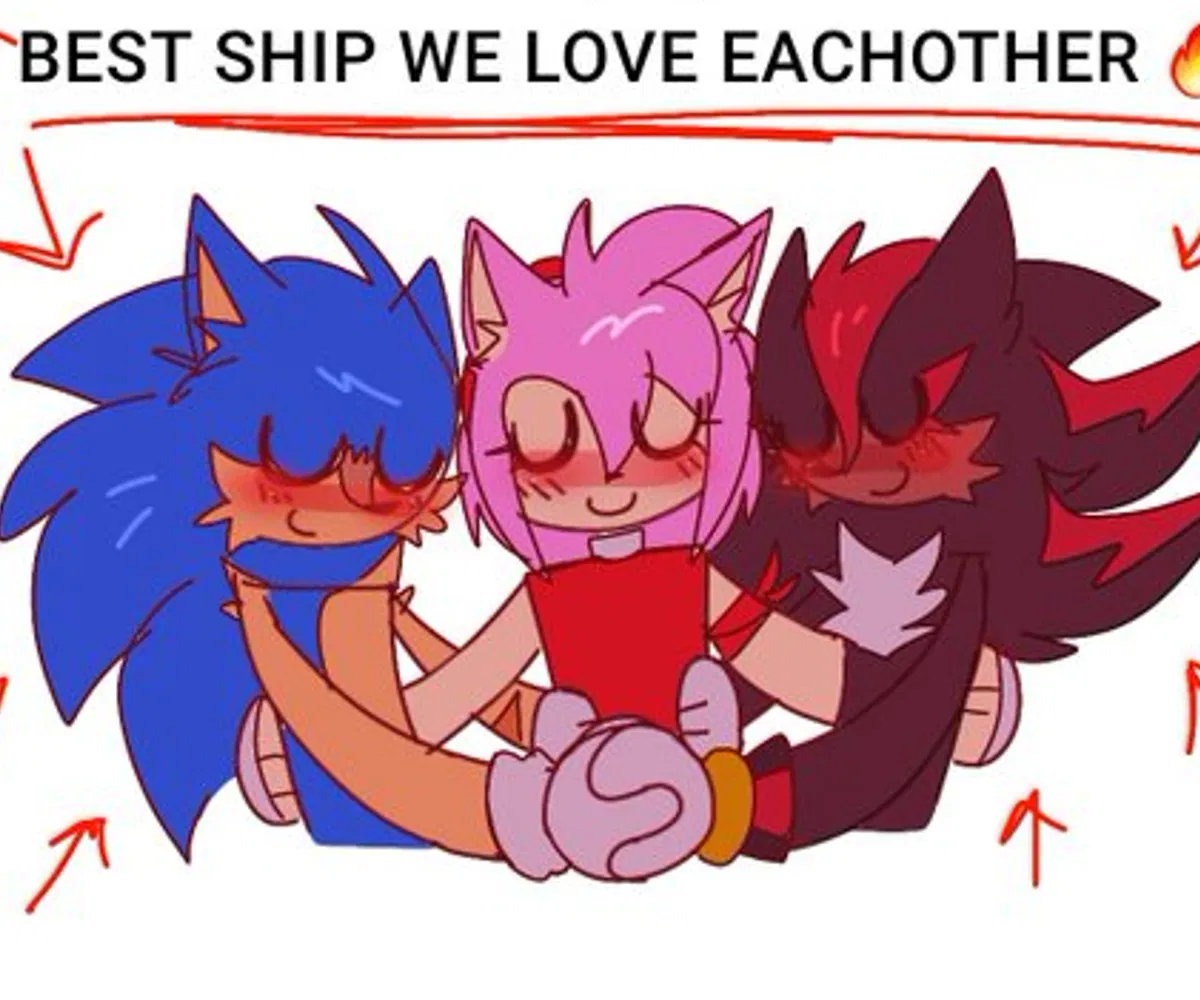 Amy, Shadow, and Sonic