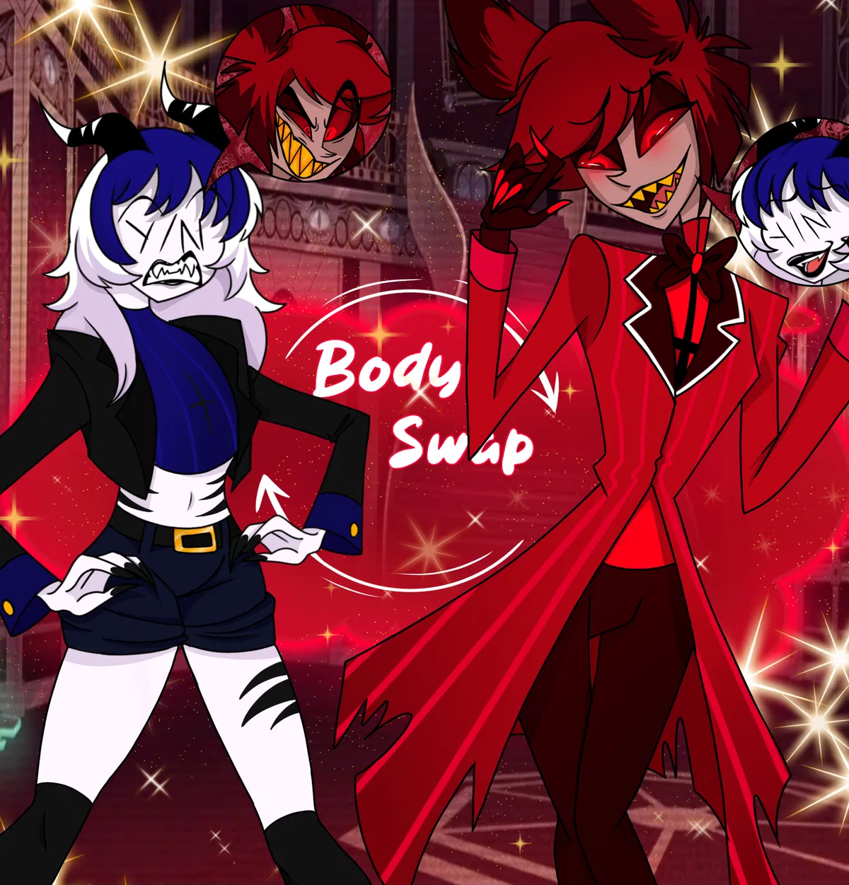 Hazbin hotel body swap