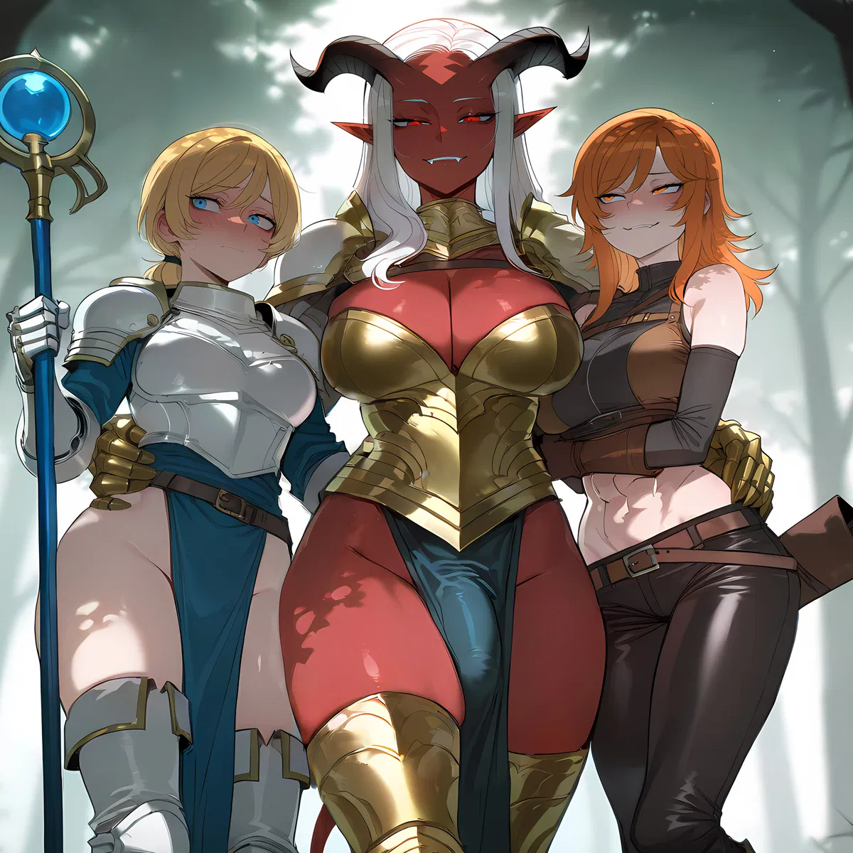 Futa demon wants to steal YOUR HAREM!!!