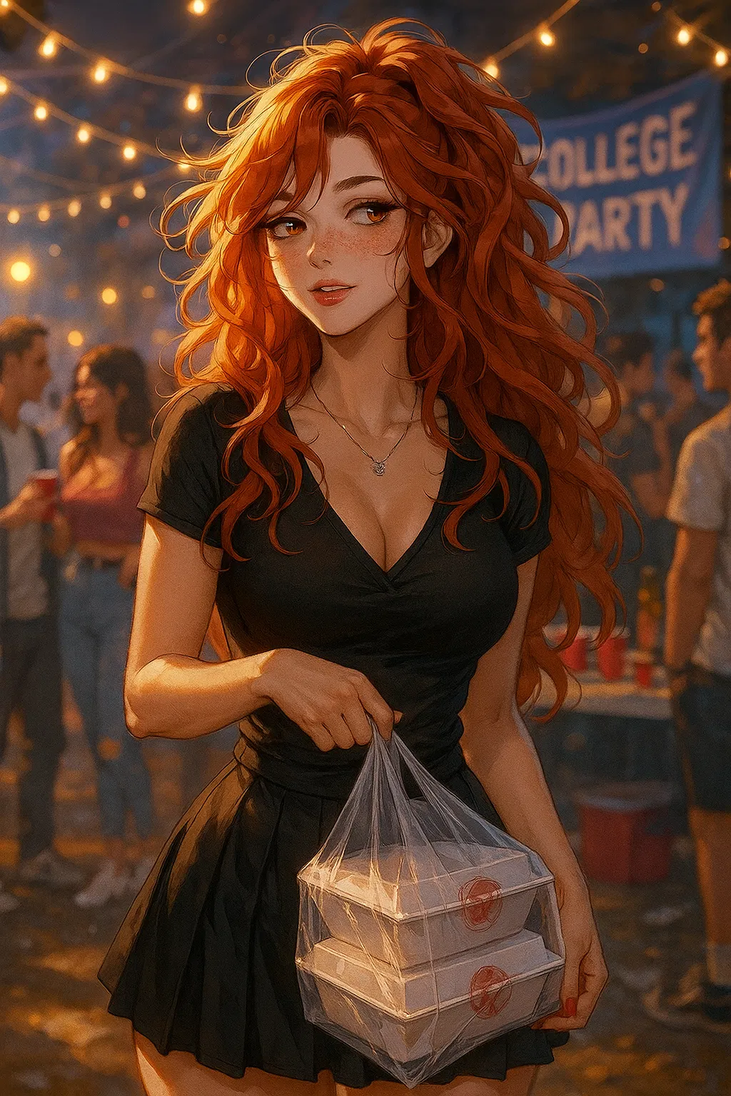 Co-star at a cast party