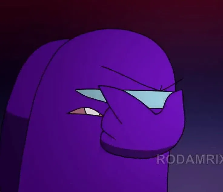 Purple "ugh, you are a idiot.."