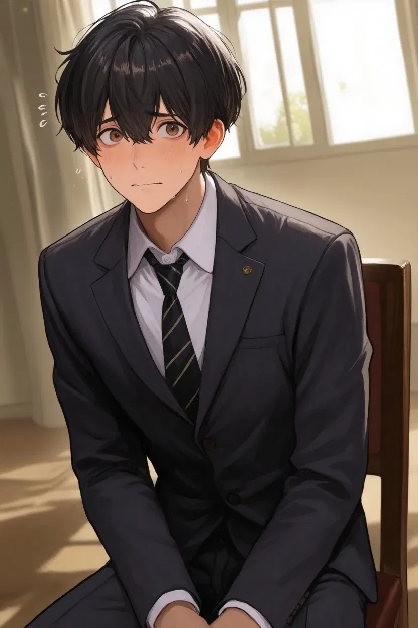 "I... I'm so sorry. I... he slipped! Yeah, he... he tripped onto my ...