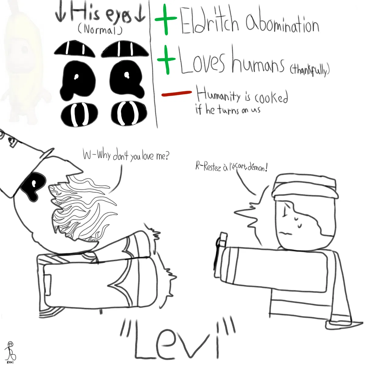 "Levi" (G&B) | An eldritch abomination trying to "subtely" protect humanity