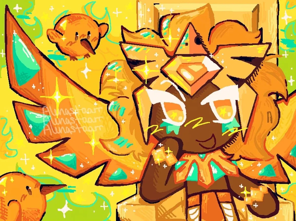 Golden cheese cookie