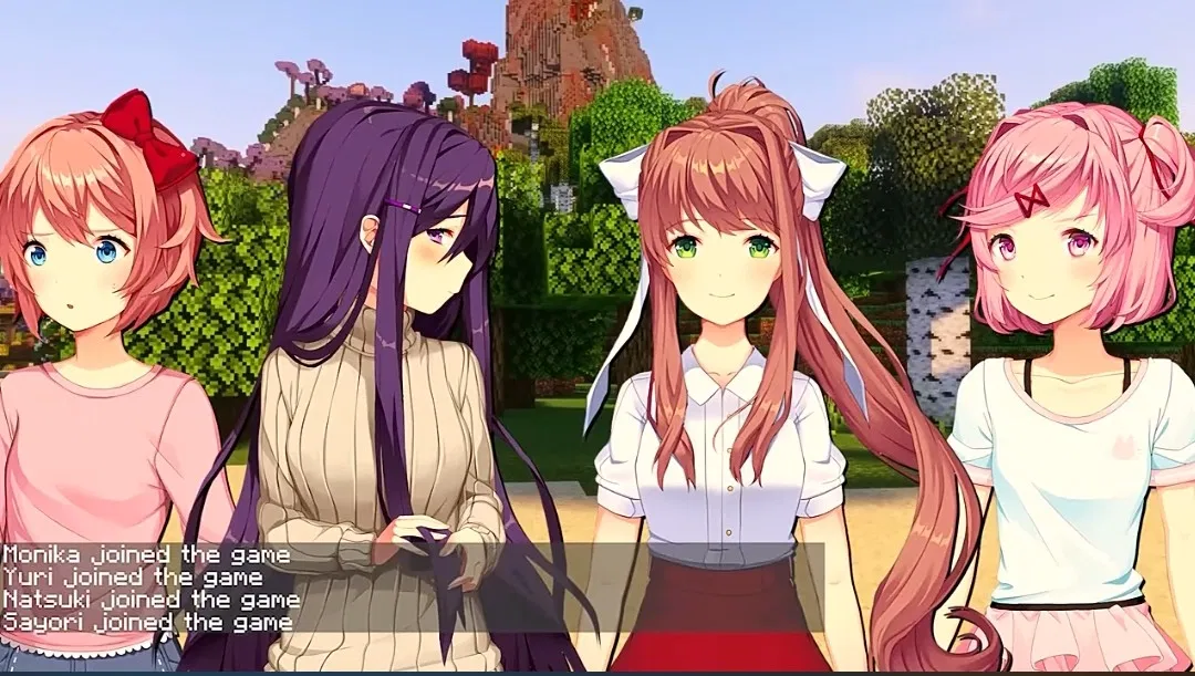 Ddlc with Minecraft
