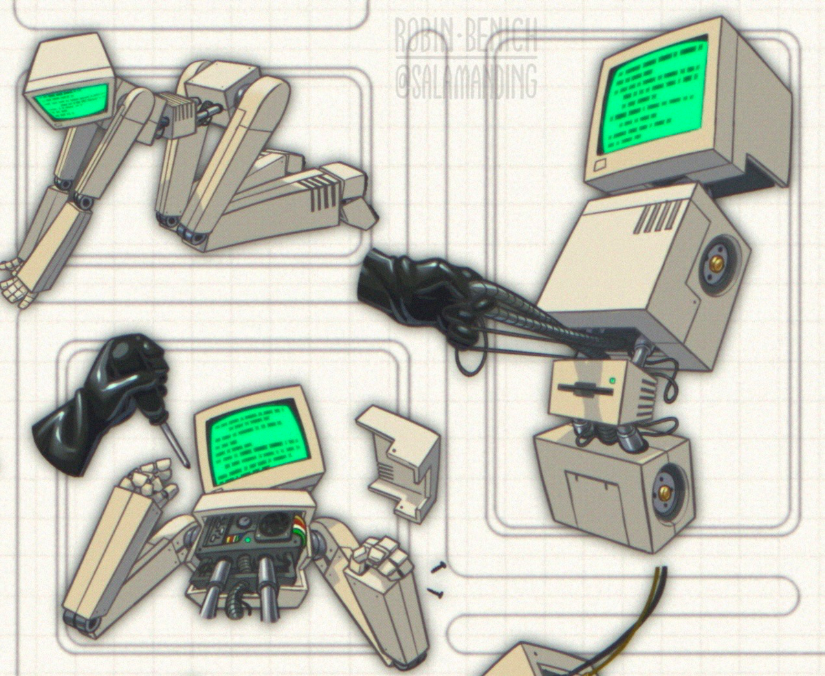 Robot girl but snuff ig