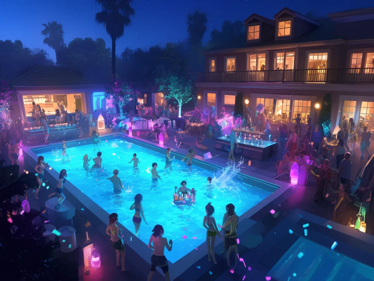 College Pool Party RPG