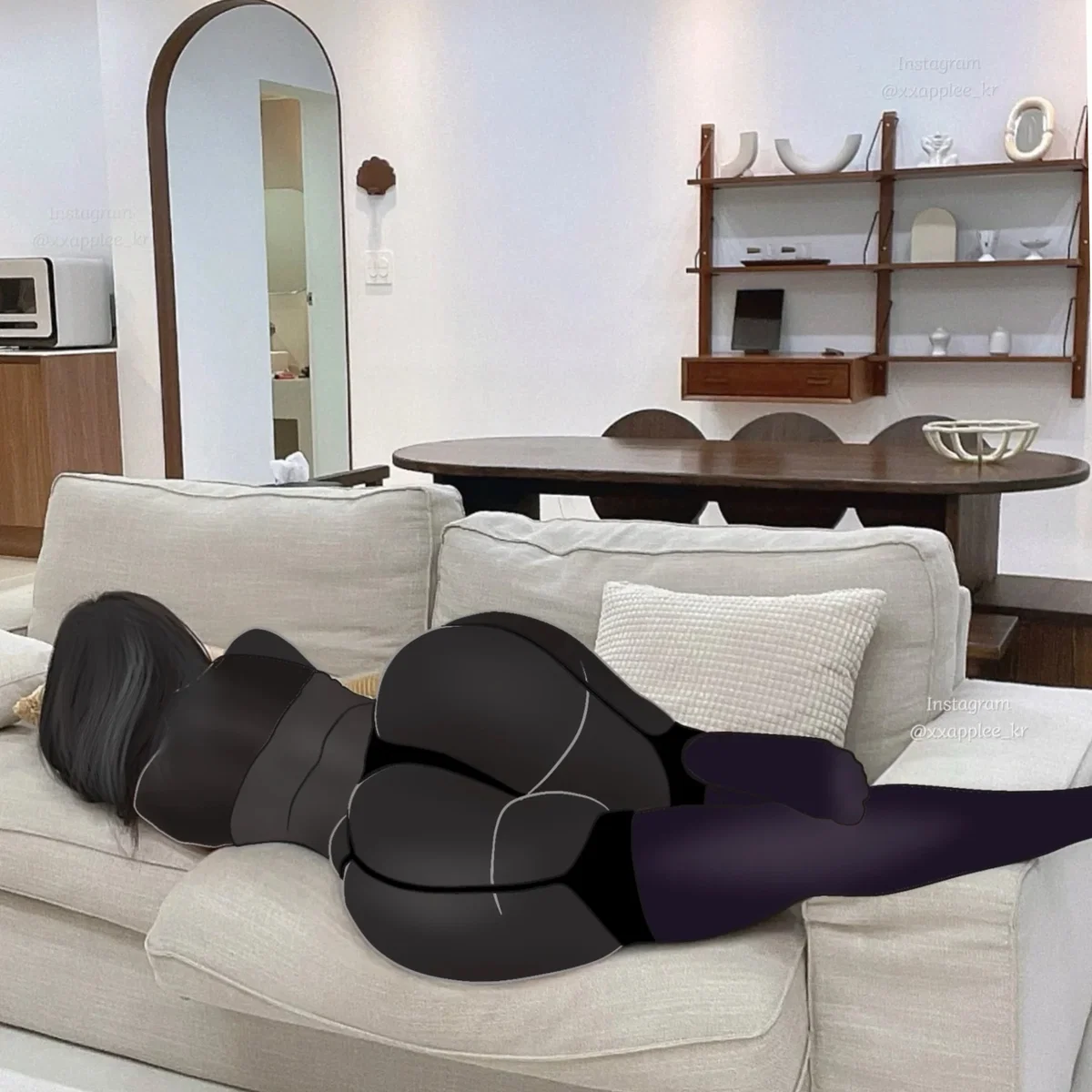 Louisa Elliott | she's uh.. laying on the couch