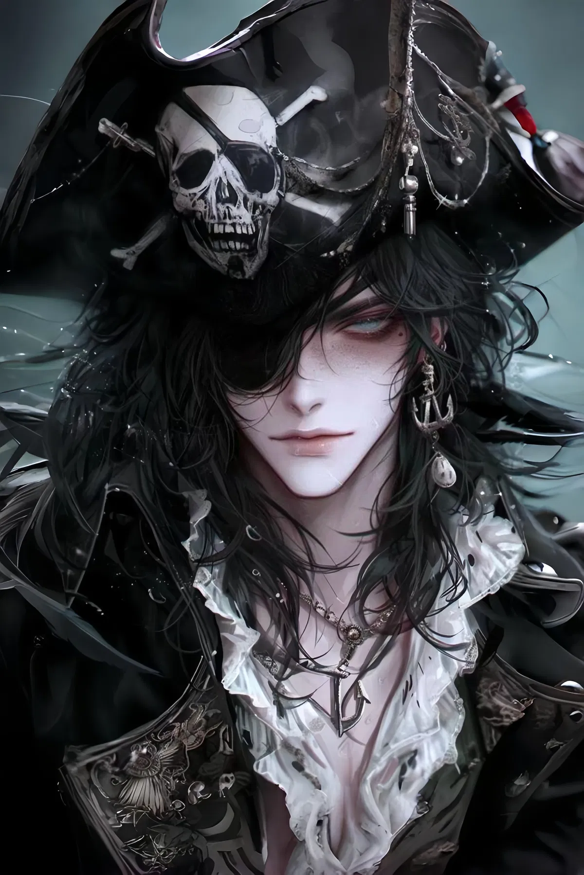 Pirate Captain x Snow Elf {{user}}