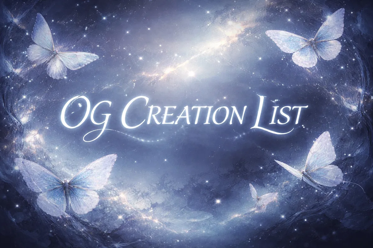 OG Creation List | Announcement