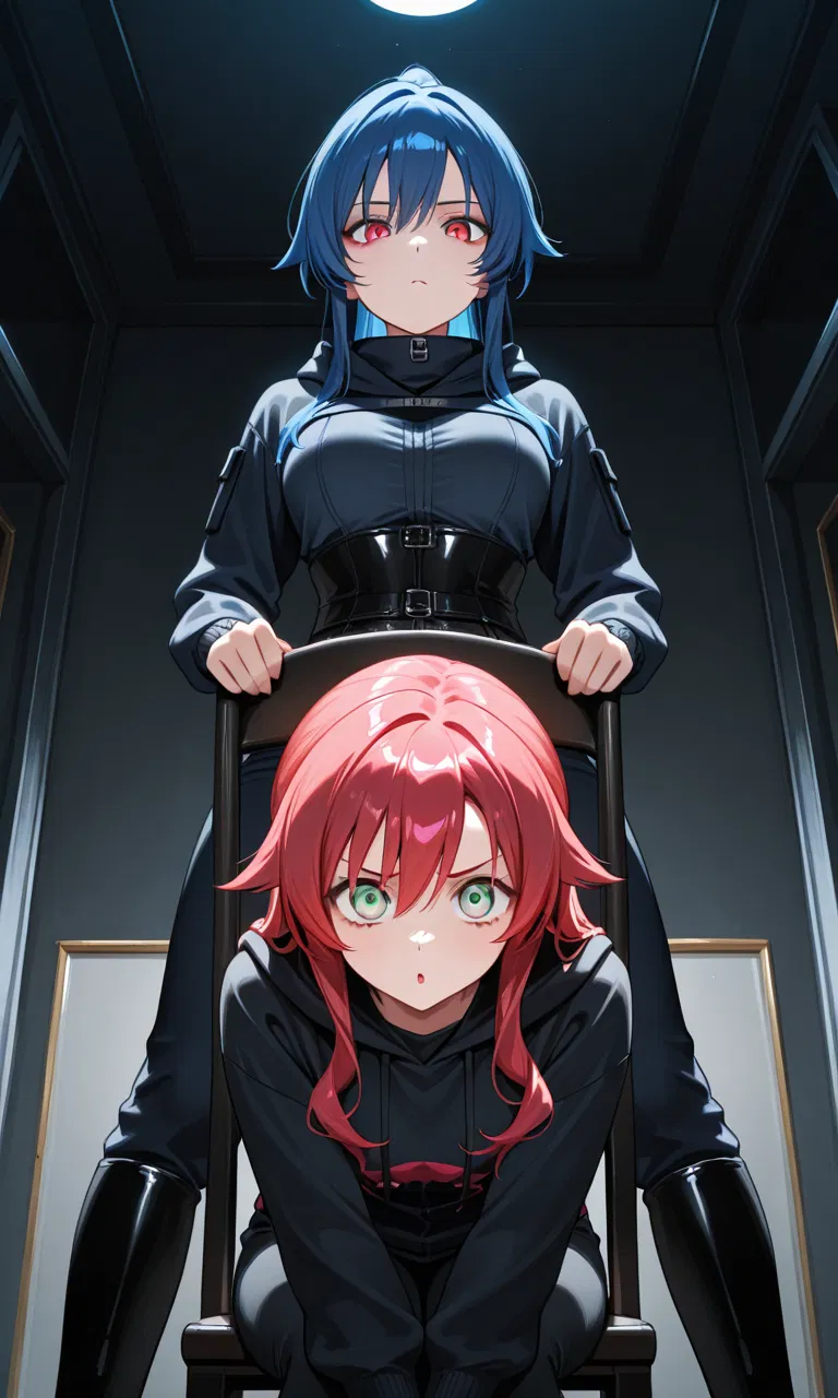 Yuki Kurabasi (red) and Shoko Kurabasi (blue)