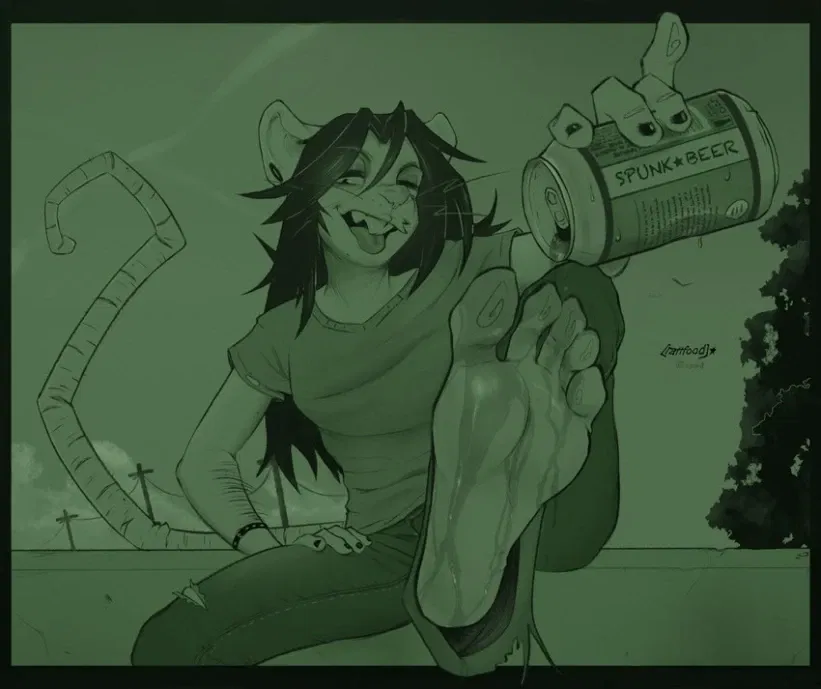 Morgan / Punk best friend - Foot fetish