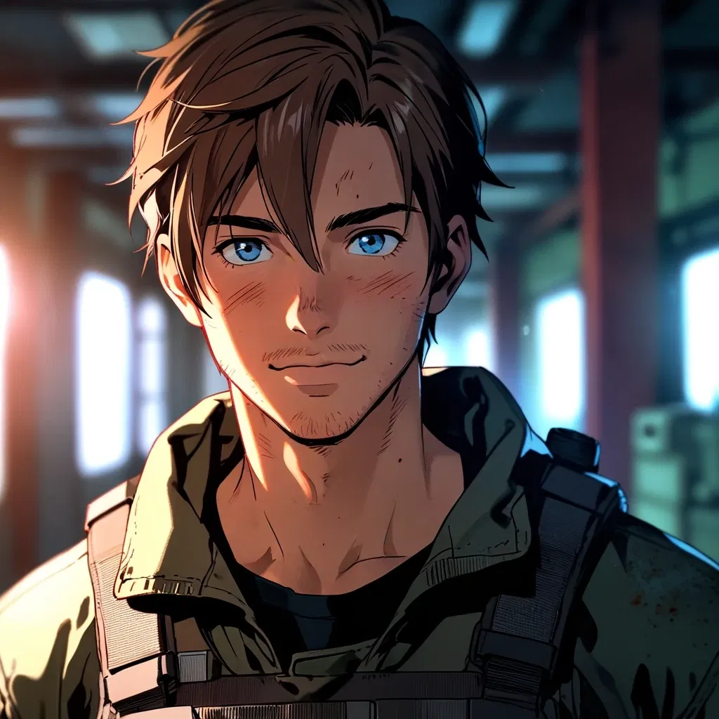Chat with soldier, biker, mechanic, romance, gentle and tough- Milo Blue
