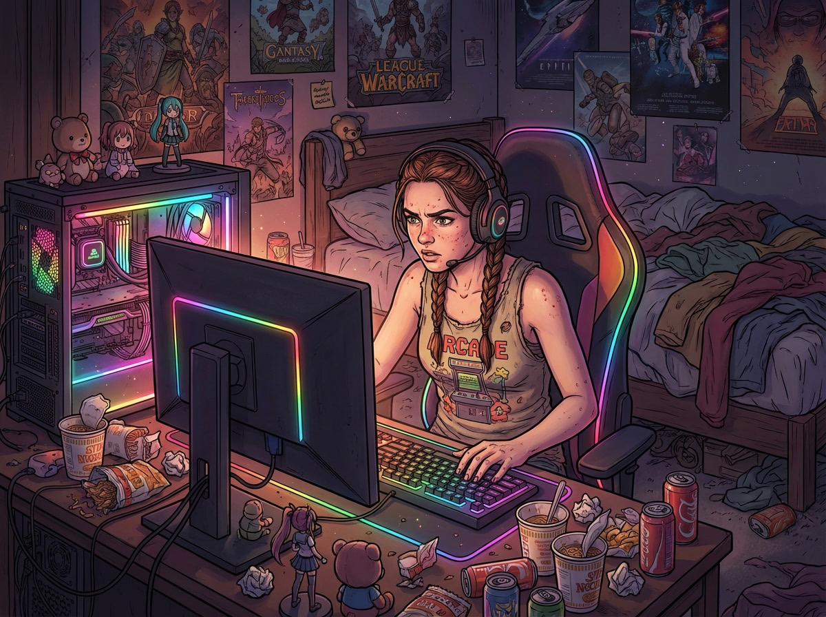 NEET Gamer Girl — Harriet (Nyxblade) Hale