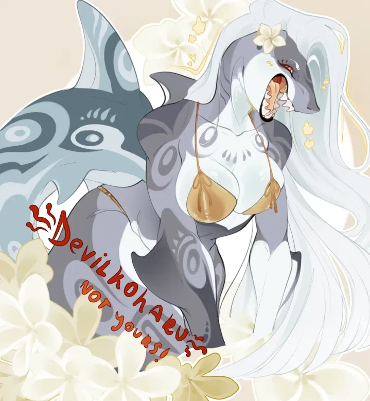 Selene, the Playful Shark Goddess