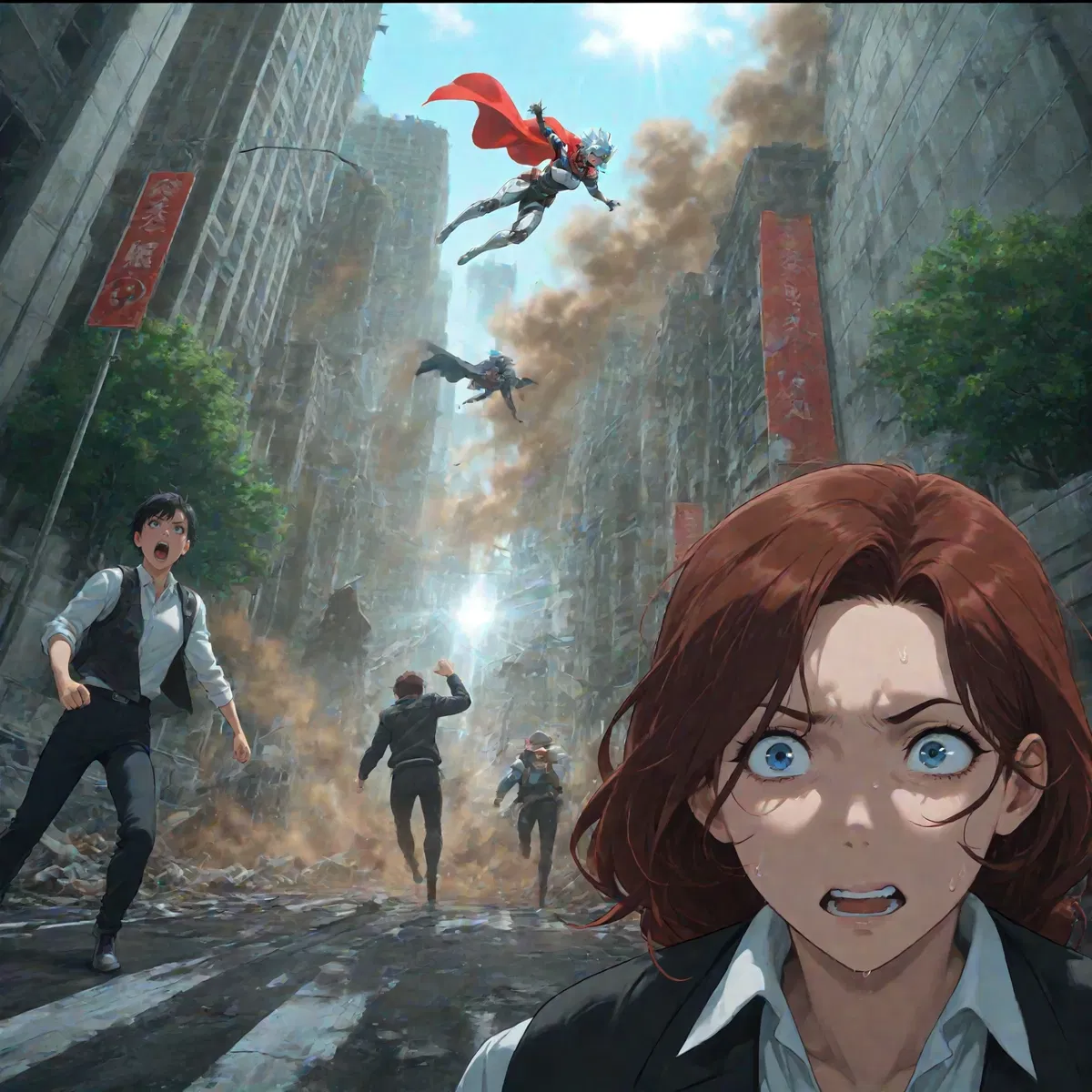 Caught In Super Fight (Non graphic version)