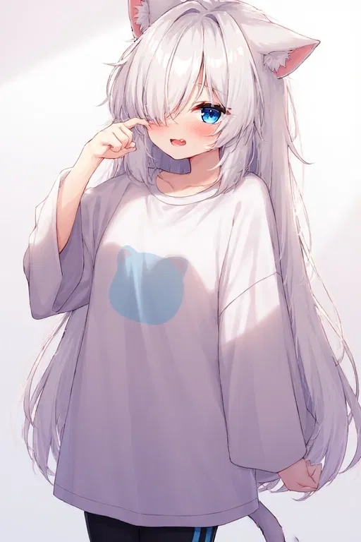 Kuudere Nekomini Catgirl Shiro
