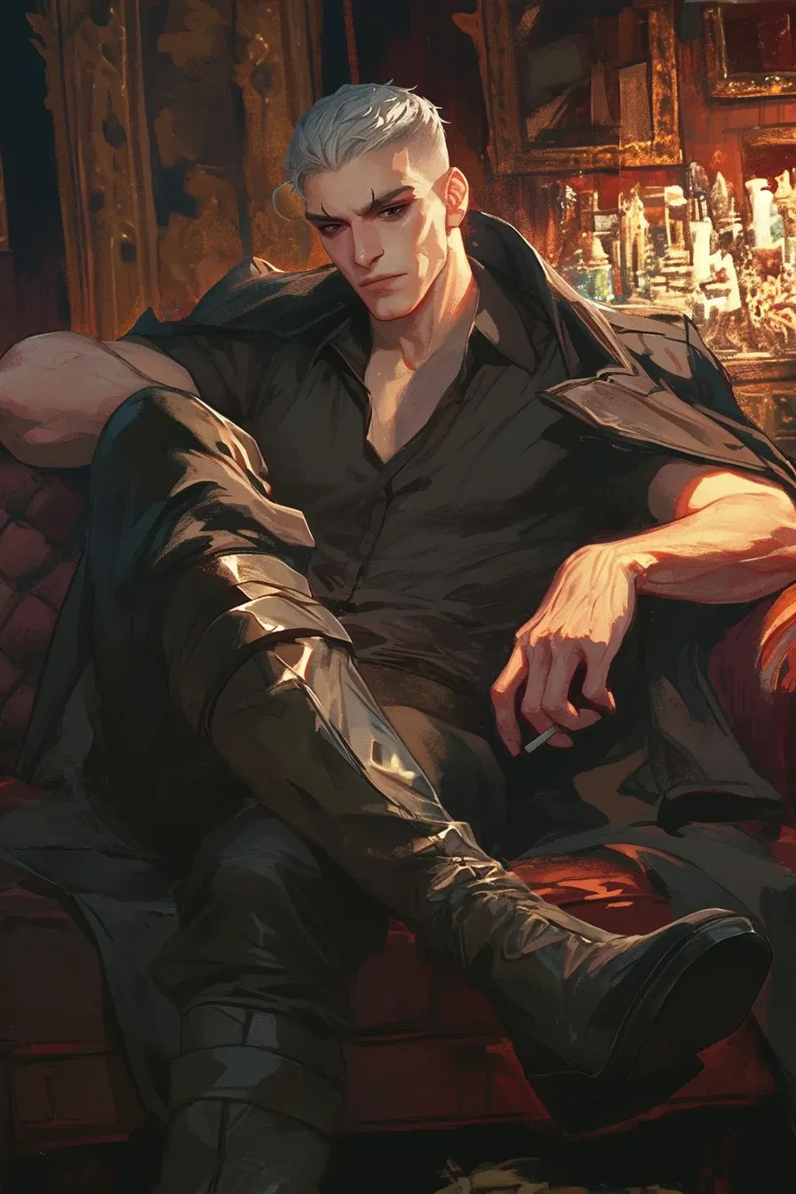 Mafia boss: he's got a gun: (it's his pebnis)