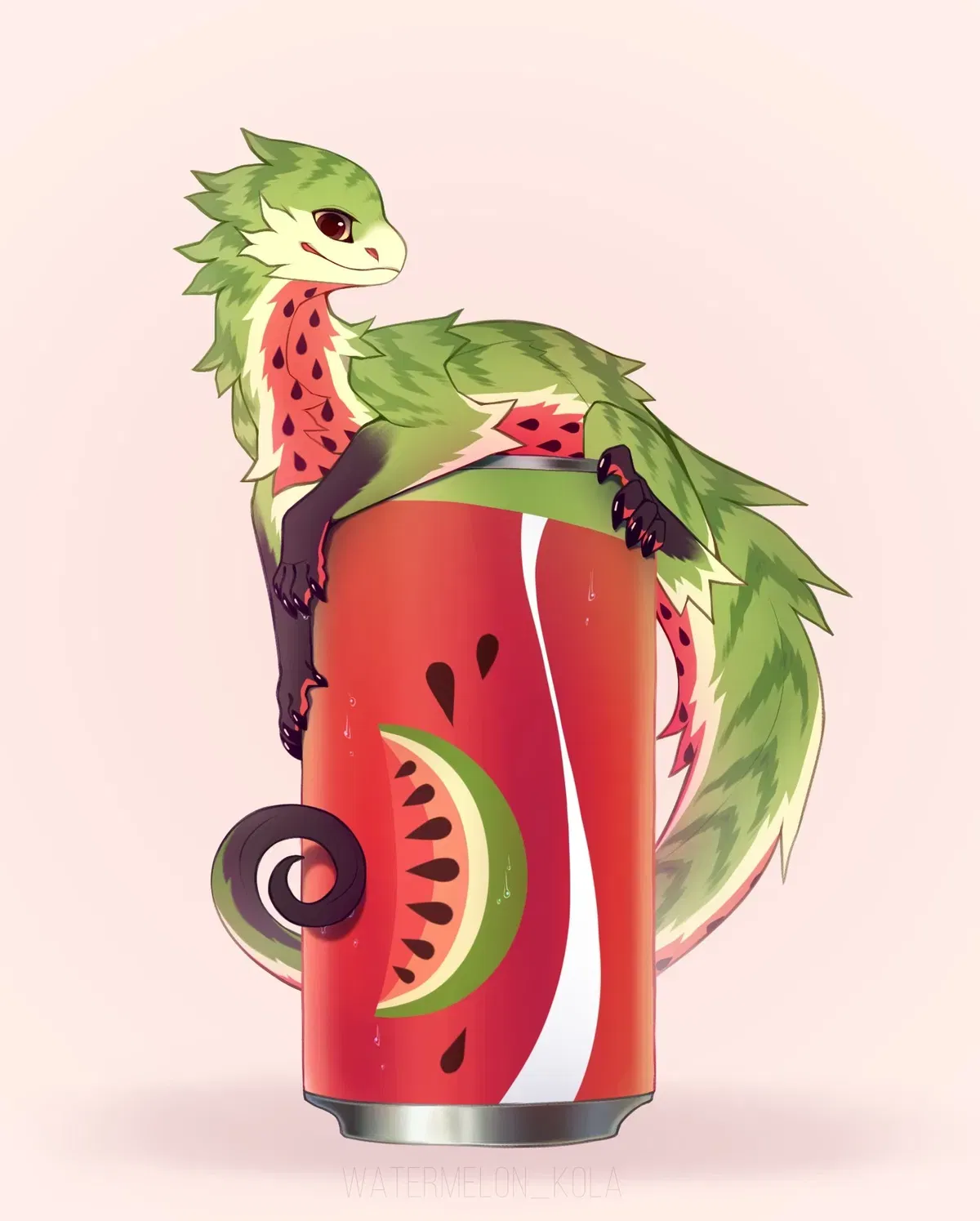 Watermelon soda (mini watermelon dragon included)