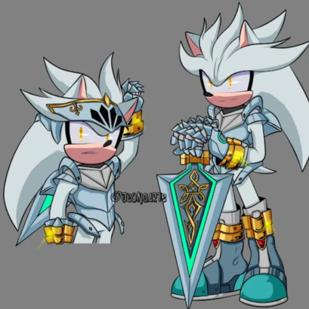 Knight Silver the Hedgehog!