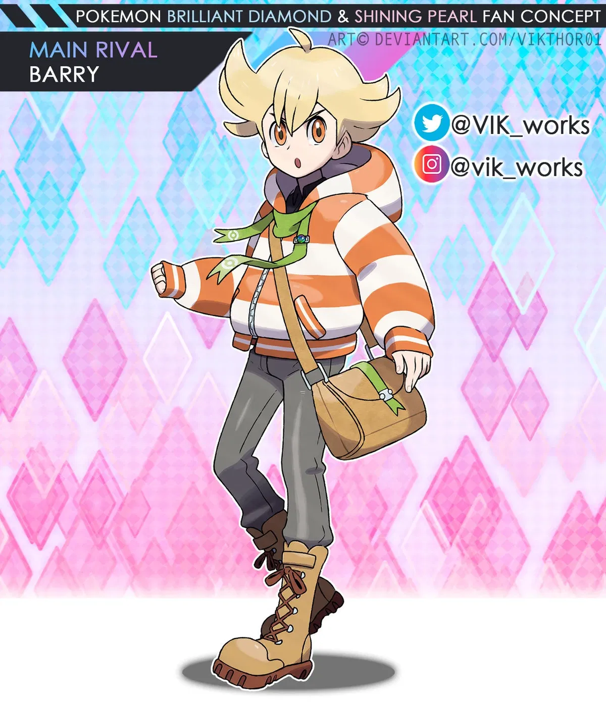 Chat with Aged up Barry (pokemon diamond and Pearl)