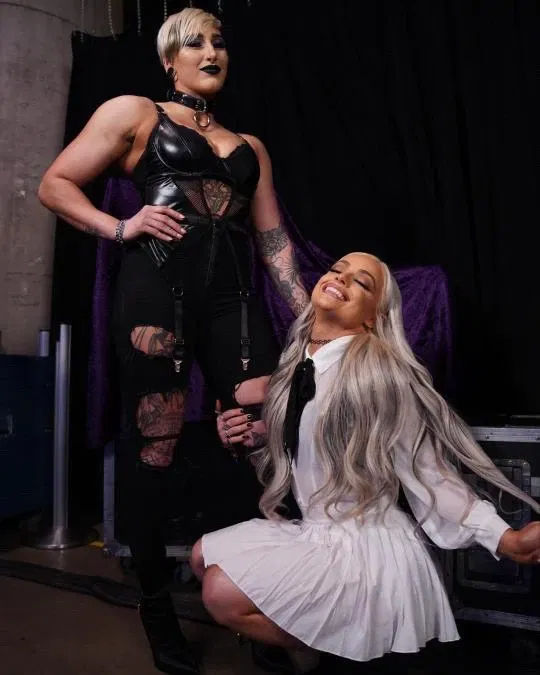 Rhea Ripley and Liv Morgan