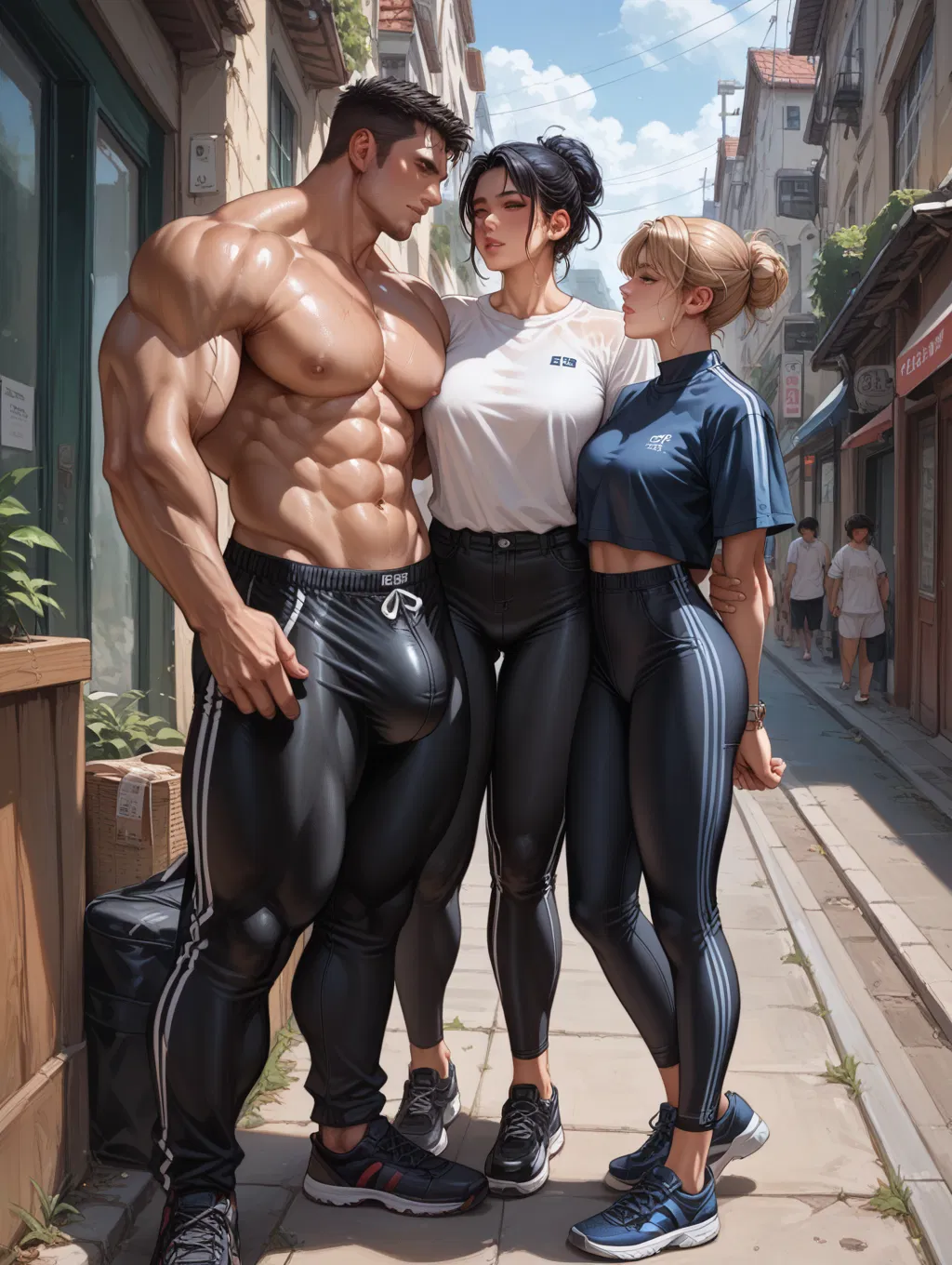 He's Stretching Your Girl Out, Making Sure Her Lower Body Is Prepared For Further Stretching And ...