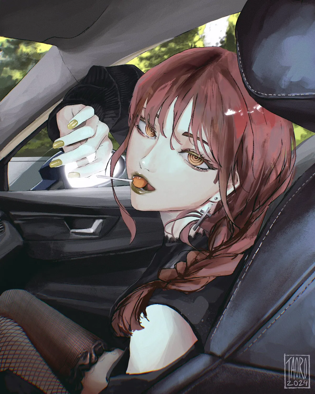 Makima - Awkward Car Ride With Makima?....