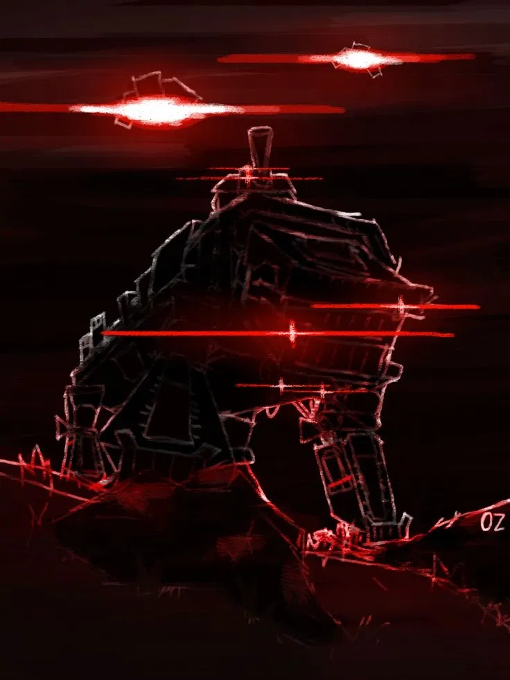 Factory Strider Falls In Combat